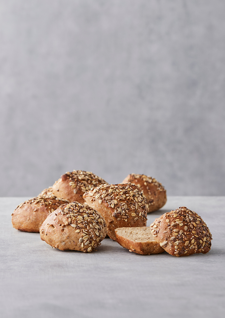Surdejsstykker med poppet rug og poppet durum - Credin